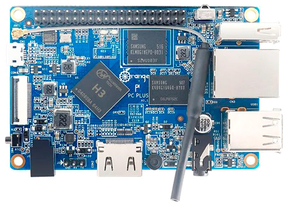 Orange Pi PC Plus - одноплатный компьютер на базе 4-ядерного процессора ...
