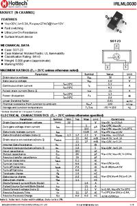 IRLML0030TRPBF, Транзистор N-MOSFET 30В 5.3А 1.3Вт 0.027Ом [SOT-23-3 ...