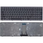 Клавиатура для ноутбука Lenovo G505S Z510 S510 черная c серебристой ...