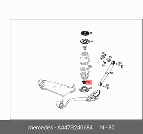 A4473240684, Тарелка пружины V-class (w447) Vito (w447), MERCEDES BENZ ...