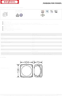 KF0400G, ENYCASE DK Series Grey Polycarbonate Junction Box, 104 x 104 x ...