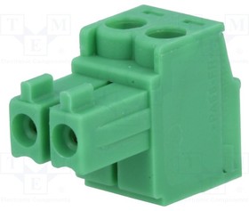 MC1.5/2-ST-3.5, Разъемный клеммник, 3,5мм, Кол-во полюс: 2, прямой ...
