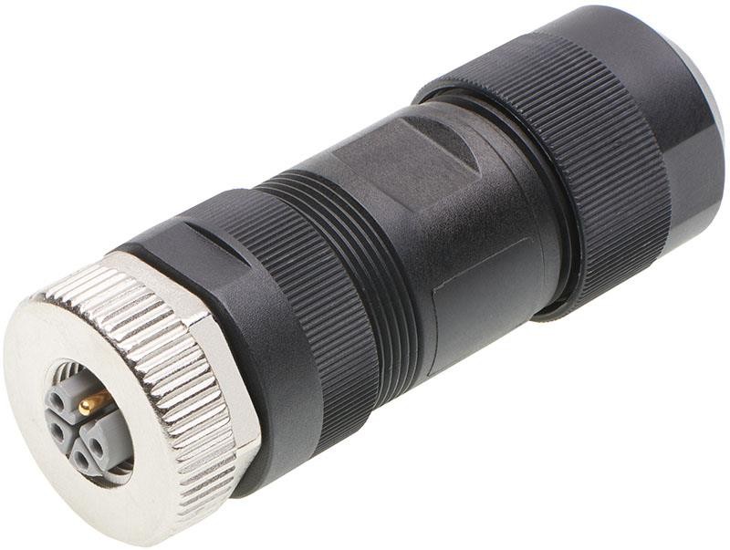 1205030009, Circular Metric Connectors M12 L-CODE FIELD ATTACHABLE ...