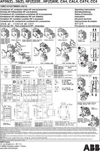 1SBN010110R1010, Контакт CA4-10 (1НО) фронтальный для контакторов AF09 ...