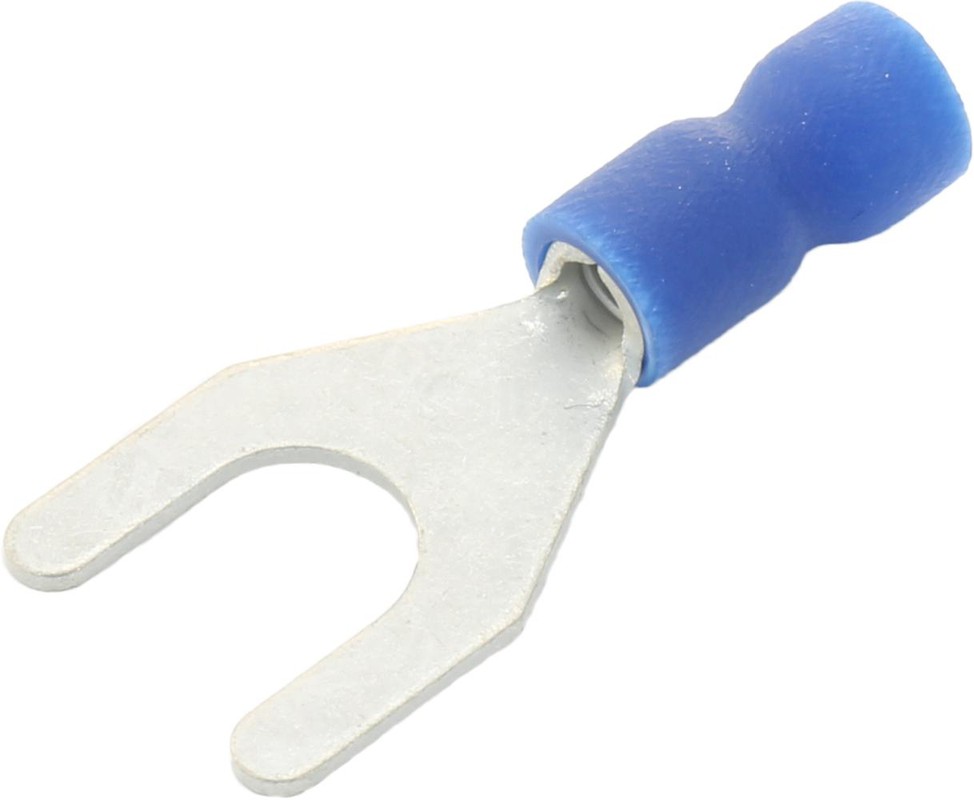 SVEL2-6, Fork / Spade Tongue Terminal, SVE, 16AWG to 14AWG, 2.5 mm², M6 ...