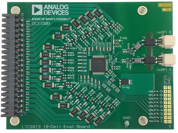 DC2350B, Power Management IC Development Tools LTC6813-1 Demoboard 18Ch ...