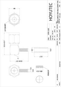 HYR-1102A (SMA-7804A) (GSA-1102), Разъем SMA, штекер, RG-58, угловой ...