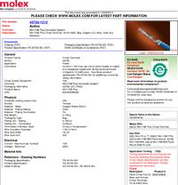 45750-1212, Contact, Mini-Fit Plus 45750, Socket, Crimp, 18 AWG, Gold ...