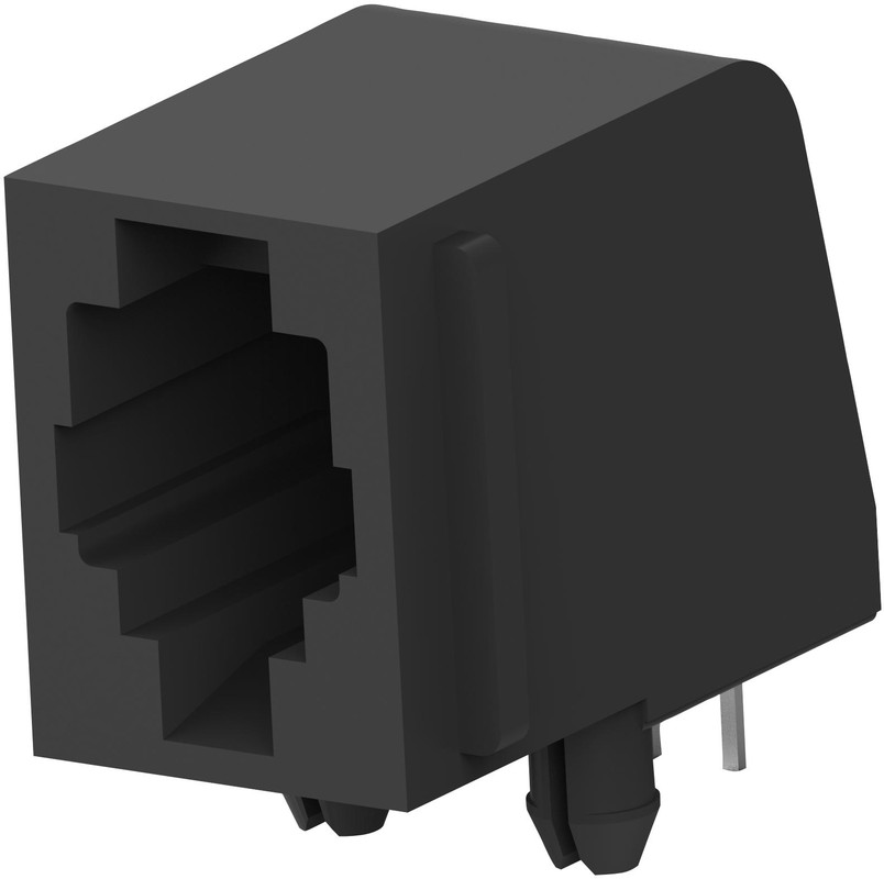 5520249-2, Modular Connector, RJ22 Jack, 1 x 1 (Port), 4P4P, Cat3 ...