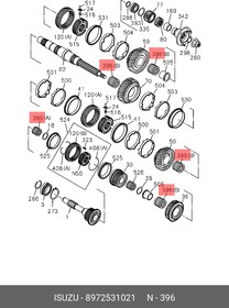 8972531021, Подшипник роликовый, ISUZU | купить в розницу и оптом