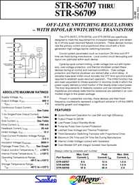 STRS6707, Импульсный регулятор напряжения с выходным биполярным ключом ...