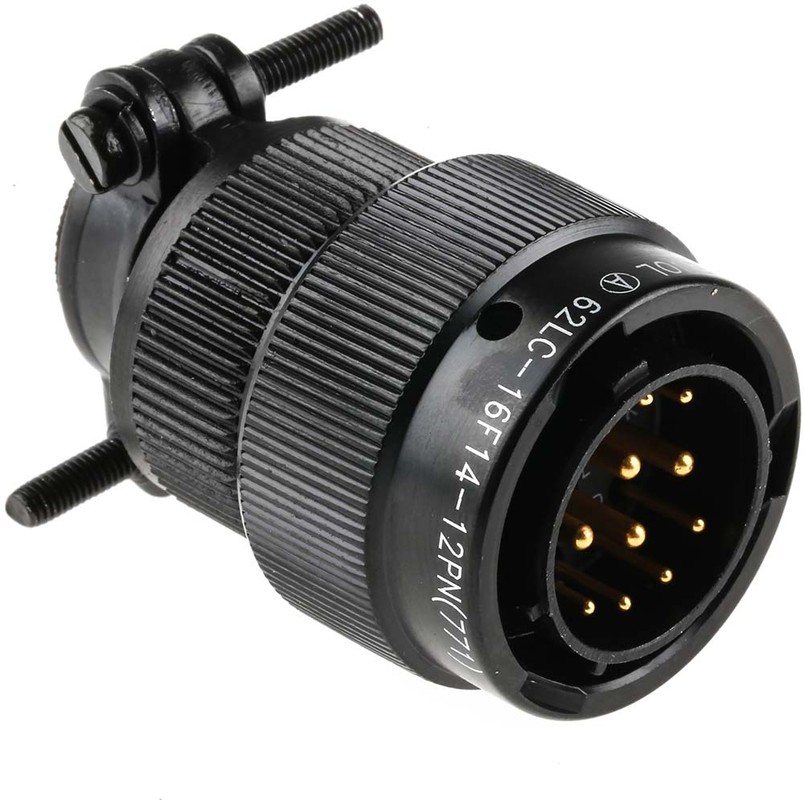 62LC-16F14-12PN(771), 62LC, Copper 12 Way Cable Mount MIL Spec Circular ...