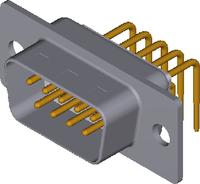 774-E09-113R001, SEAL-D 9 Way Right Angle Plug-In Mount D-sub Connector ...