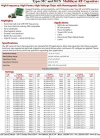 MC12CF020D-F, 2 pF Mica Capacitor 1 kV 1210 (3225 Metric), CDE | купить ...