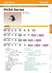 RV24YN-20S-B104, Potentiometer: shaft; 100k?; 250mW; ±10%; 6mm; carbon ...