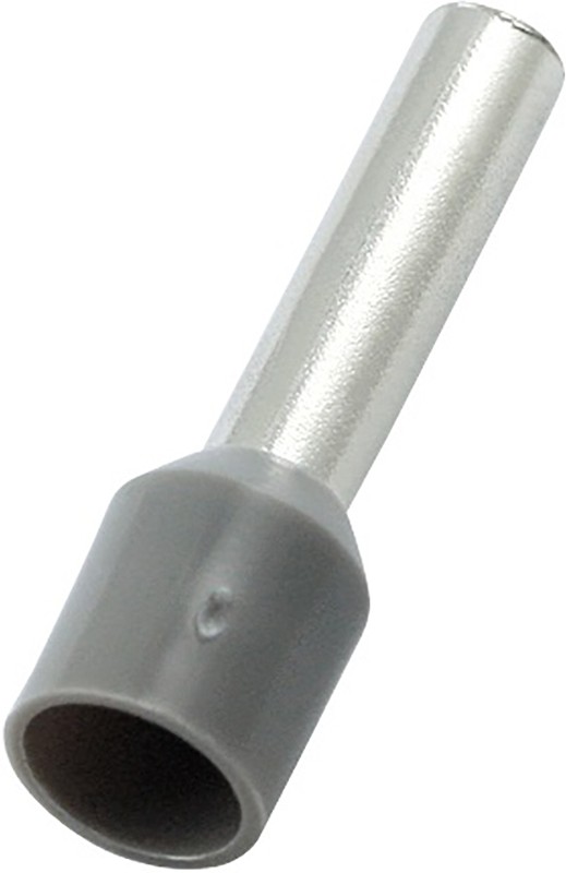 Insulated Crimp Bootlace Ferrule, 6mm Pin Length, 1.2mm Pin Diameter, 0 ...