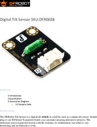 DFR0028, Sensor Module, Gravity Digital Tilt, Arduino / Raspberry Pi ...