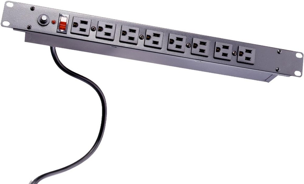 POS-195-S, Power Outlet Strips Rackmount Power Outlet Strip 19", front ...