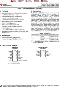 TL3845P, ШИМ контроллер, CURRENT-MODE [DIP-8], Texas Instruments ...