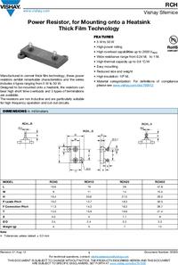 10Ω 25W Thick Film Chassis Mount Resistor RCH25S10R00JS06 ±5% – купить ...