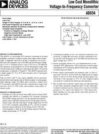 AD654JNZ, Преобразователь напряжение-частота 500кГц [DIP-8.], Analog ...