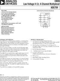 ADG704BRMZ, Analog Devices | купить в розницу и оптом