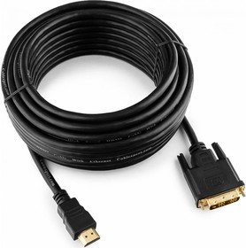 Кабель HDMI-DVI 19M/19M 10м singlelink черный, медь, позолоченные ...