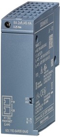 SIMATIC ET 200SP HA, шинный адаптер BA 2X RJ45, 2 разъёма RJ45 для ...