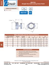 MS27291-1, Circular MIL Spec Strain Reliefs & Adapters STRAIN RELIEF ...