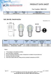 20848233, 2084 BA15d LED Capsule Lamp 3 W(18W), 6000 → 6500K, White ...