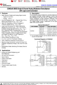 CD4053BE, Тройной двухканальный мультиплексор [DIP-16] (=КР1561КП5 ...