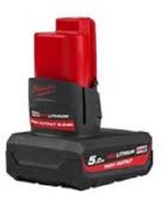 4932480165 5Ah 12V Power Tool Battery For Use With Power Tools Milwaukee