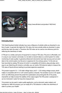 SEN0244, Multiple Function Sensor Development Tools Gravity: Analog TDS ...