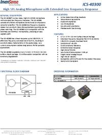 ICS-40730, TDK | купить в розницу и оптом