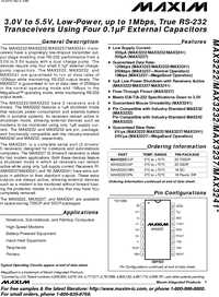 MAX3232ESE+T, Трансивер RS-232, Full-Duplex, 2/2, 250Kbps [SOIC-16 ...