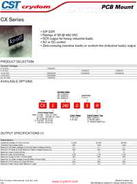 CX240D5, SIP-4 PhotoelectrIc ThyrIstor (SolId State Relays), Sensata ...