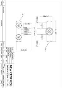 HYR-0170 (BNC-7088) (GB-170), Переходник, BNC штекер - 2 гнезда 90° BNC ...