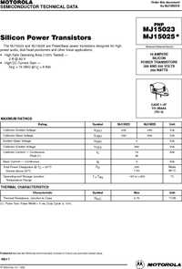 MJ15025G, Транзистор PNP 250В 16А 250Вт [TO-3], ON Semiconductor ...