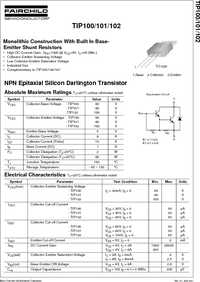 TIP102, Транзистор NPN Darlington 100В 8А [TO-220], ST Microelectronics ...