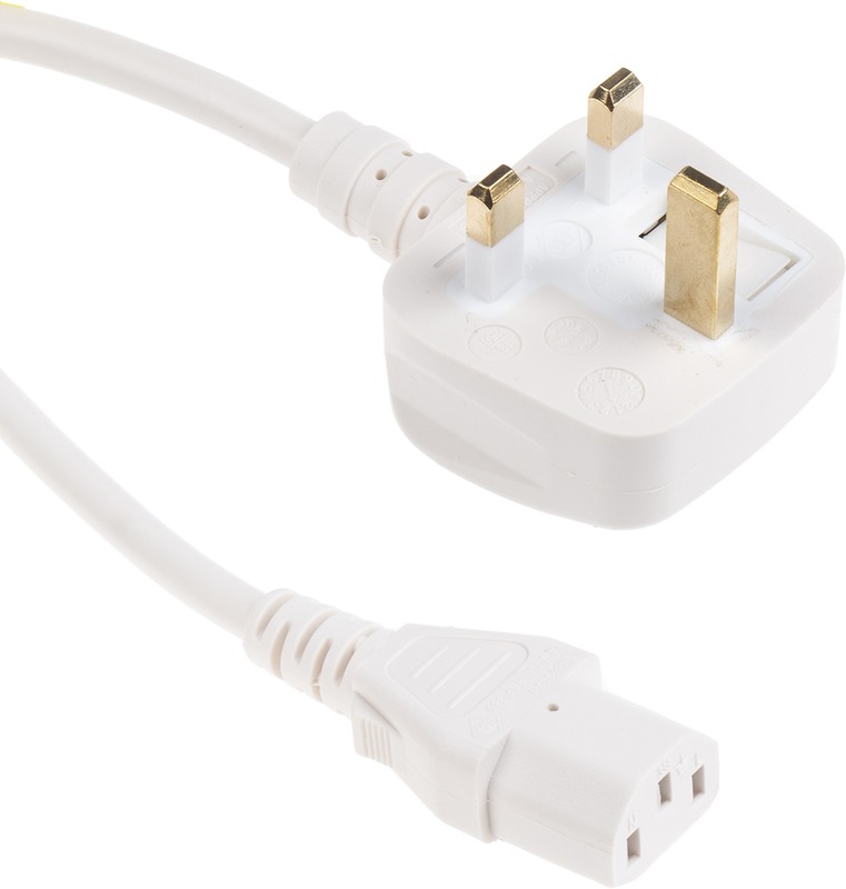 IEC C13 Socket to Type G UK Plug Power Cord, 3m – купить оптом и в розницу