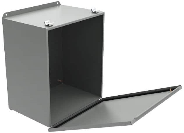 HJ884HLP, Junction Boxes N4,12 J Box Hinged - 8x8x4" - Steel/Gray ...