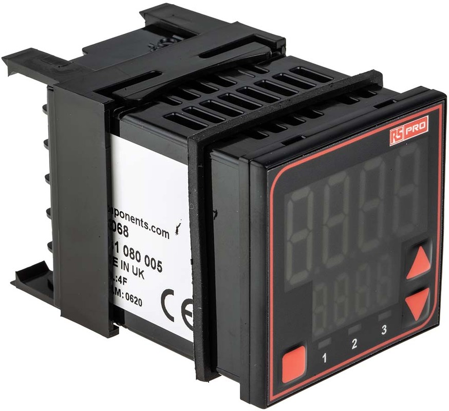 Panel Mount PID Temperature Controller, 48 x 48mm, 3 Output Relay, SSR ...
