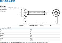 B2X3/BN5687, Винт, M2x3, 0,4, Головка: сферическая, Torx®, TX06, Норма ...
