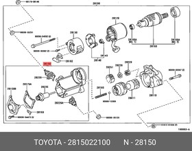Реле втягивающее 28150-22100, TOYOTA | купить в розницу и оптом