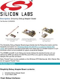 SLSDA001A, Adapter Board, Simplicity Debug Adapter, For Wireless ...