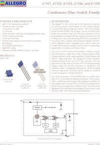 A1102EUA-T, Through Hole Hall Effect Sensor Switch, Ultra Mini SIP, 3-Pin – купить оптом и в розницу