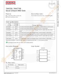 74AC08MTC, Логическая ИС, инвертер [TSSOP-14], ON Semiconductor ...