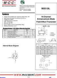 BSS138W-TP, Транзистор Enhancement Mode FET, N-канал, 50В, 0.22А [SOT ...