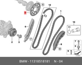 11318518181, 11318518181 BMW, KOLO LANCUCHA детал – купить оптом и в ...