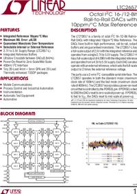 DC1529A-A, LTC2657-16 16 Bit Samples Per Second Digital to Analog ...